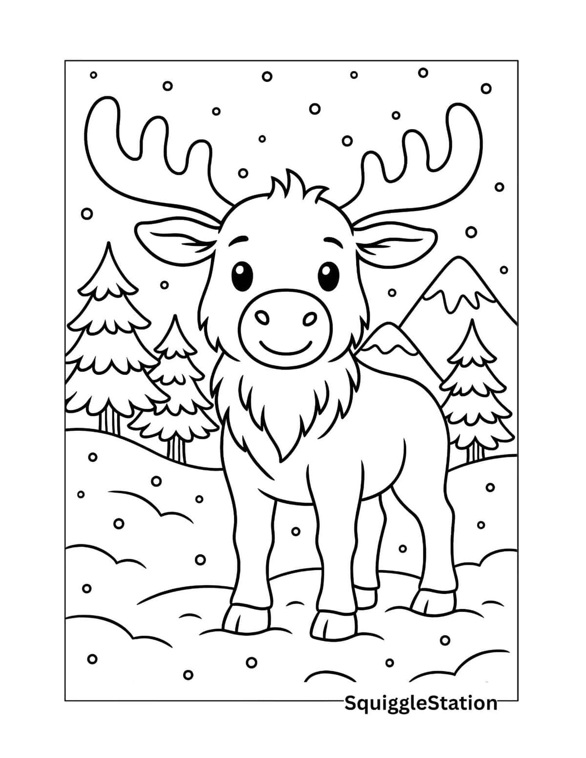 Free Winter Animals Coloring Pages (Printable Arctic & Woodland PDFs ...