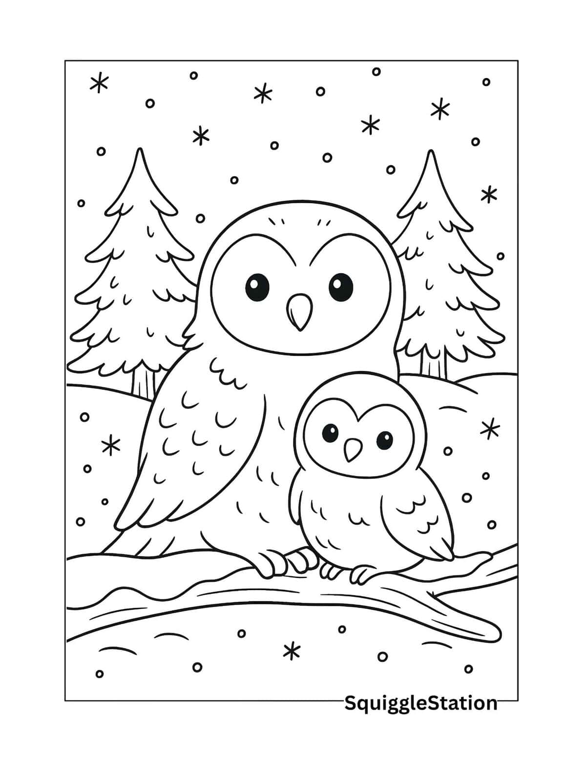 Free Winter Animals Coloring Pages (Printable Arctic & Woodland PDFs ...