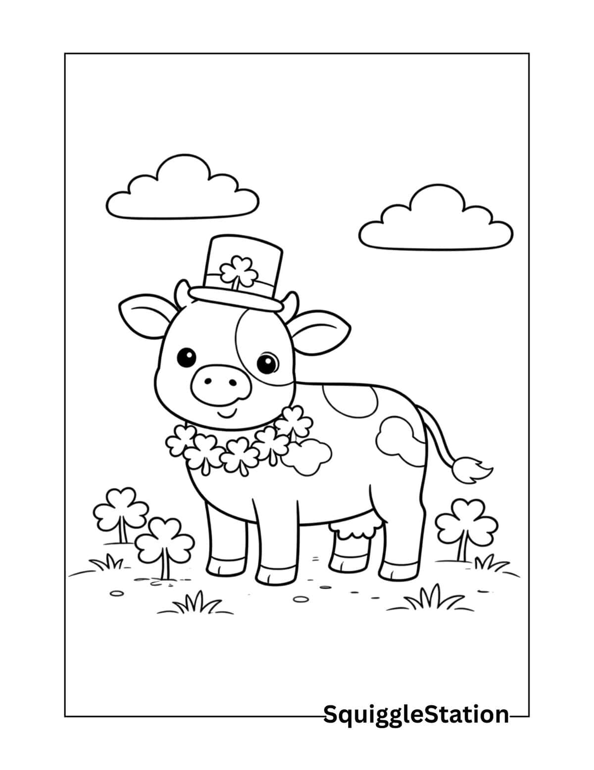 St Patrick’s Day Farm Animal Coloring Pages (Free Printables ...